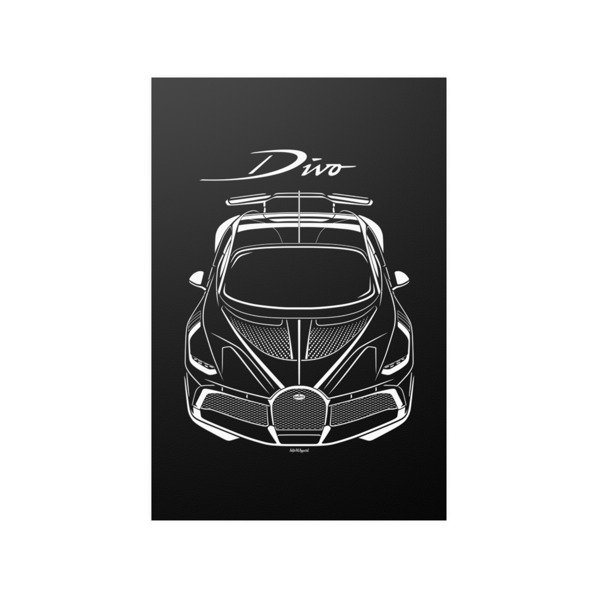 Bugatti Divo Lady Bug Poster | AutoArtApparel