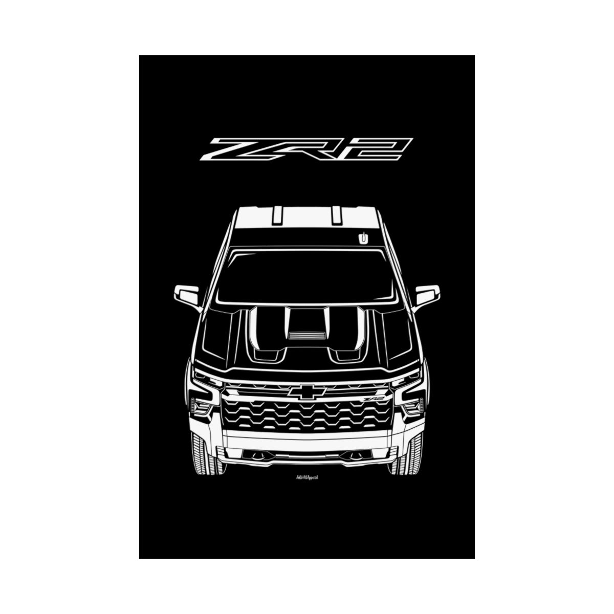 Chevrolet Silverado ZR2 2022-2024 Poster | AutoArtApparel