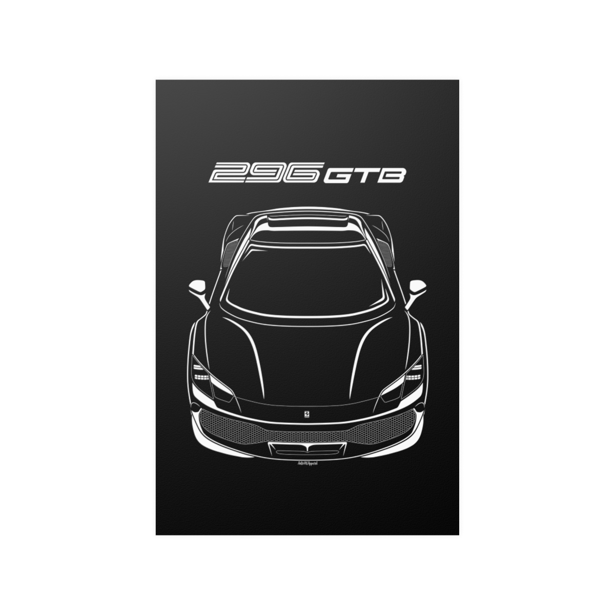 Ferrari 296 GTB Poster | AutoArtApparel