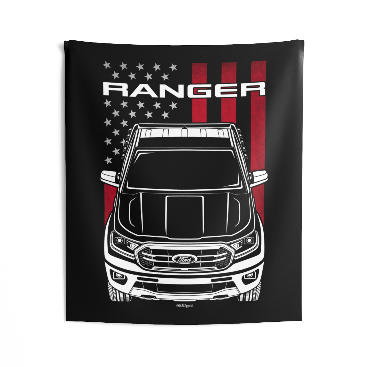 Ford Ranger 2019-2022 Tapestry - US Flag Wall Art | AutoArtApparel