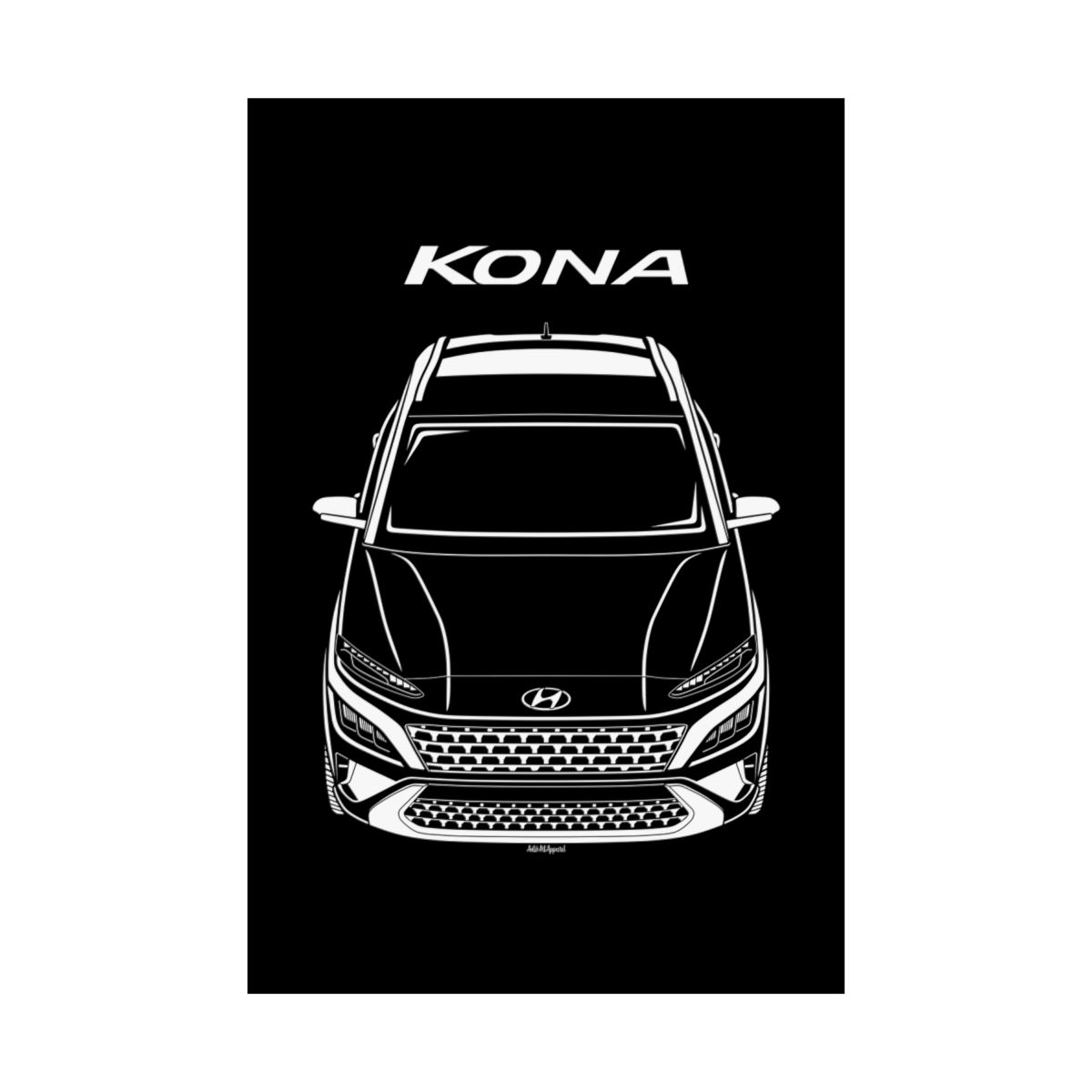 Hyundai Kona 2021-2023 Poster | AutoArtApparel