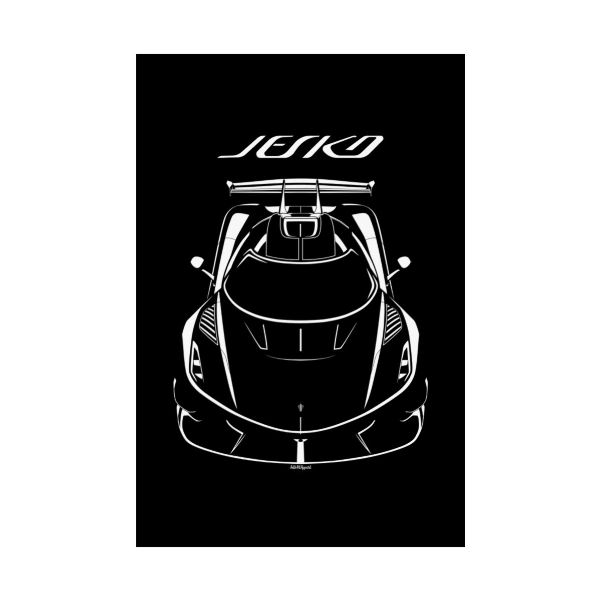 Koenigsegg Jesko Attack Poster | AutoArtApparel
