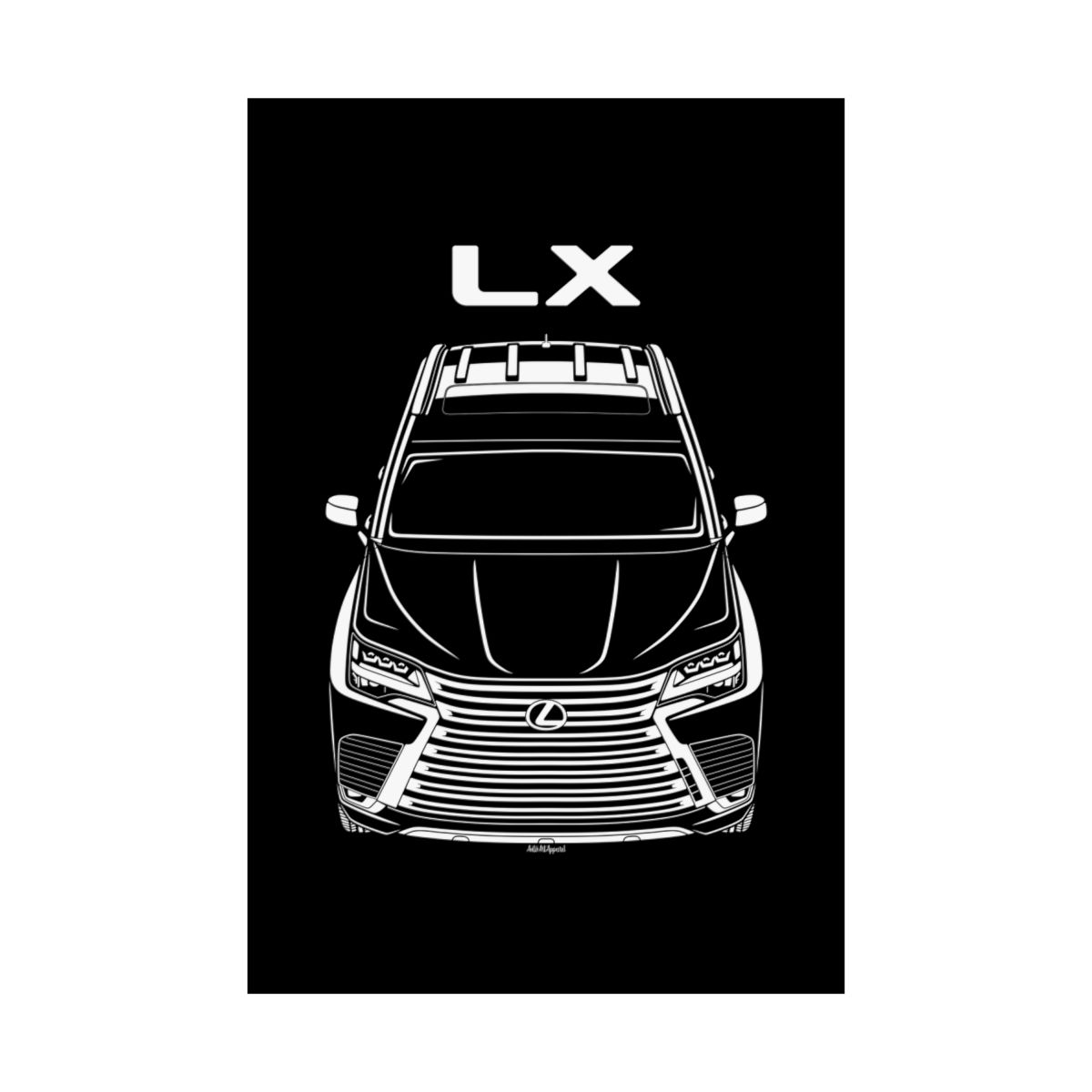 Lexus LX 2022-2024 Poster | AutoArtApparel