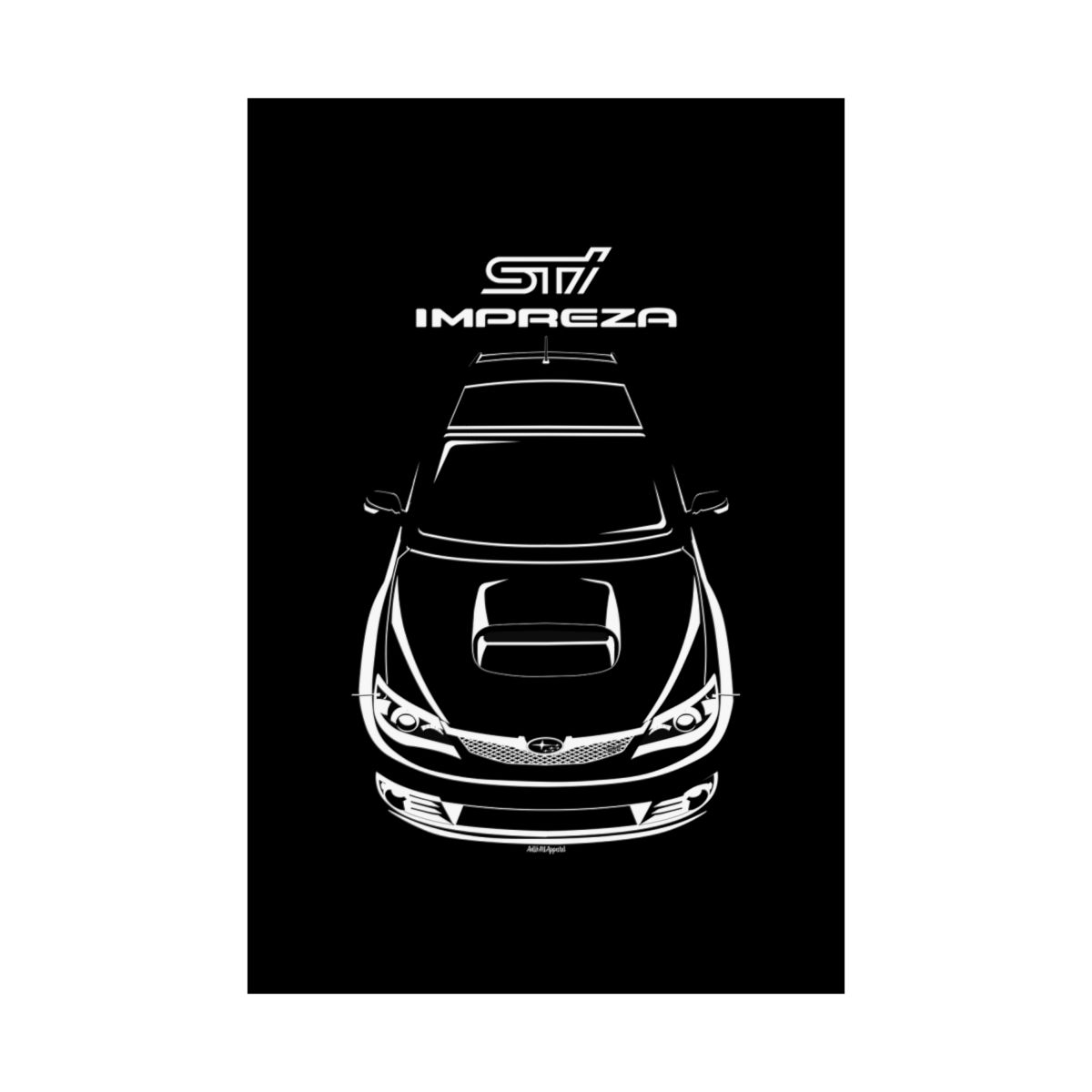 Subaru Impreza WRX STI 3rd gen 2008-2014 Poster | AutoArtApparel