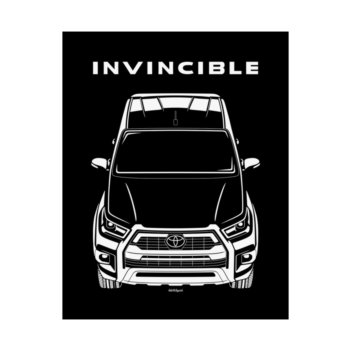 Toyota Hilux Invincible 2020-2024 Poster | AutoArtApparel