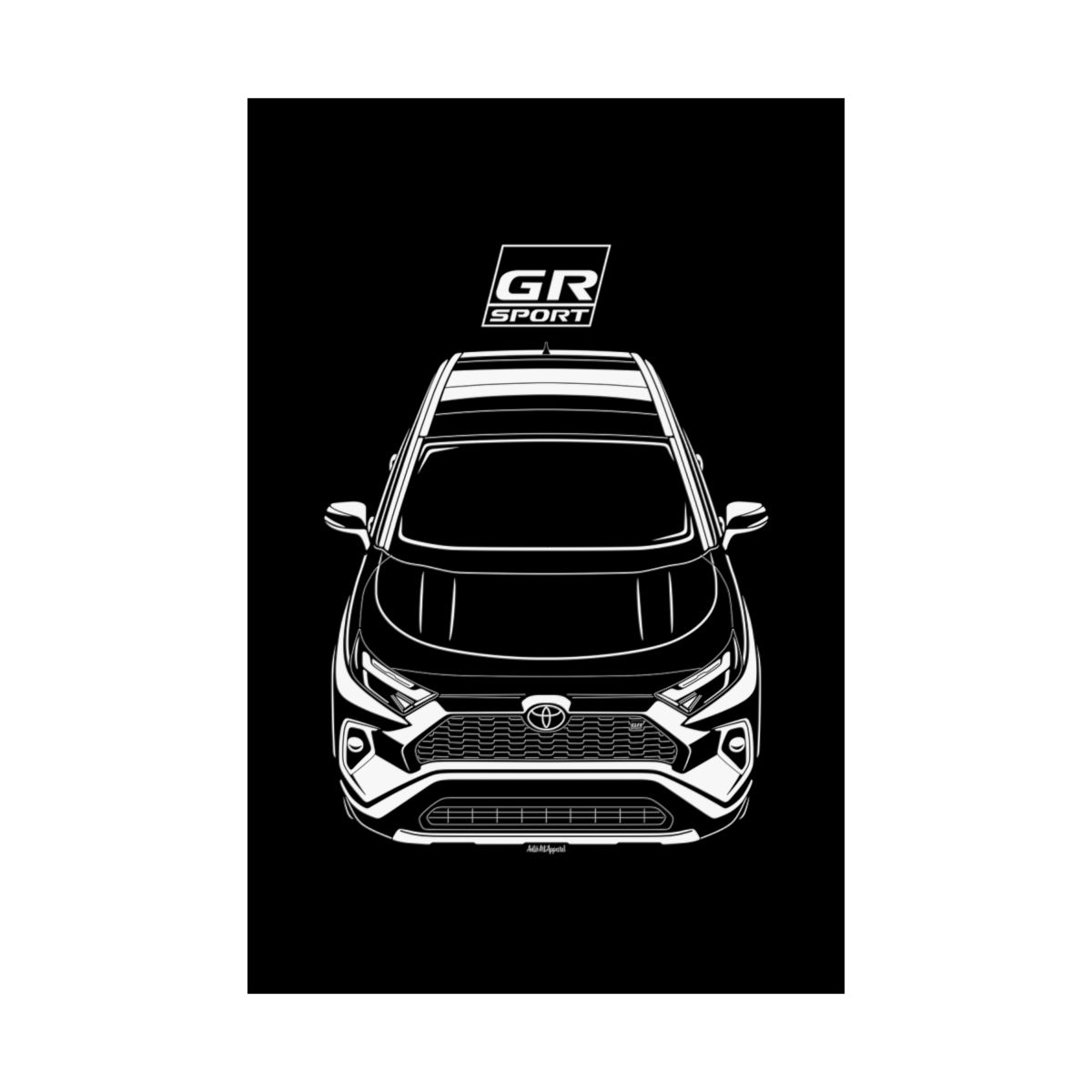 Toyota RAV4 GR Sport 2023-2024 Poster | AutoArtApparel