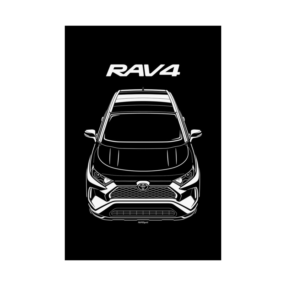 Toyota RAV4 Prime 2021-2024 Poster | AutoArtApparel