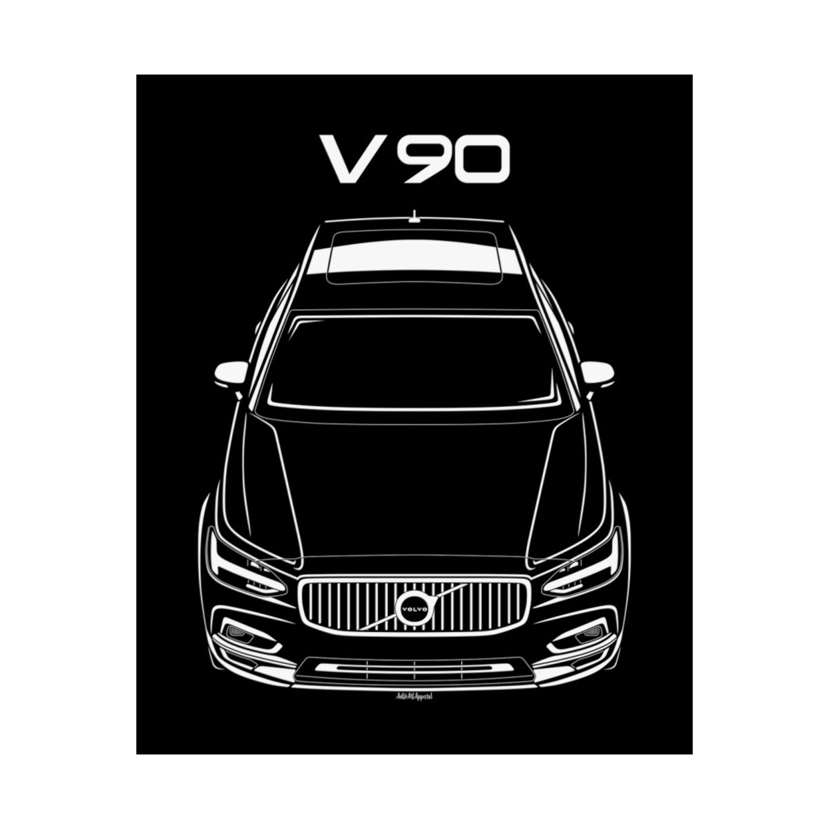 Volvo V90 2020-2024 Poster | AutoArtApparel