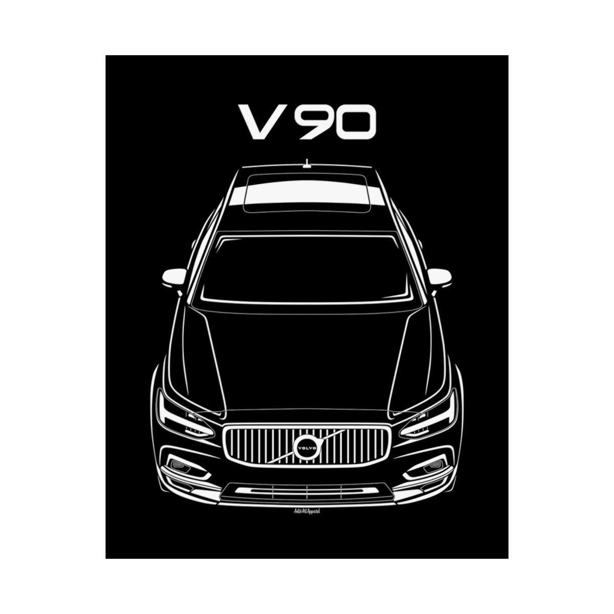 Volvo V90 2020-2024 Poster | AutoArtApparel
